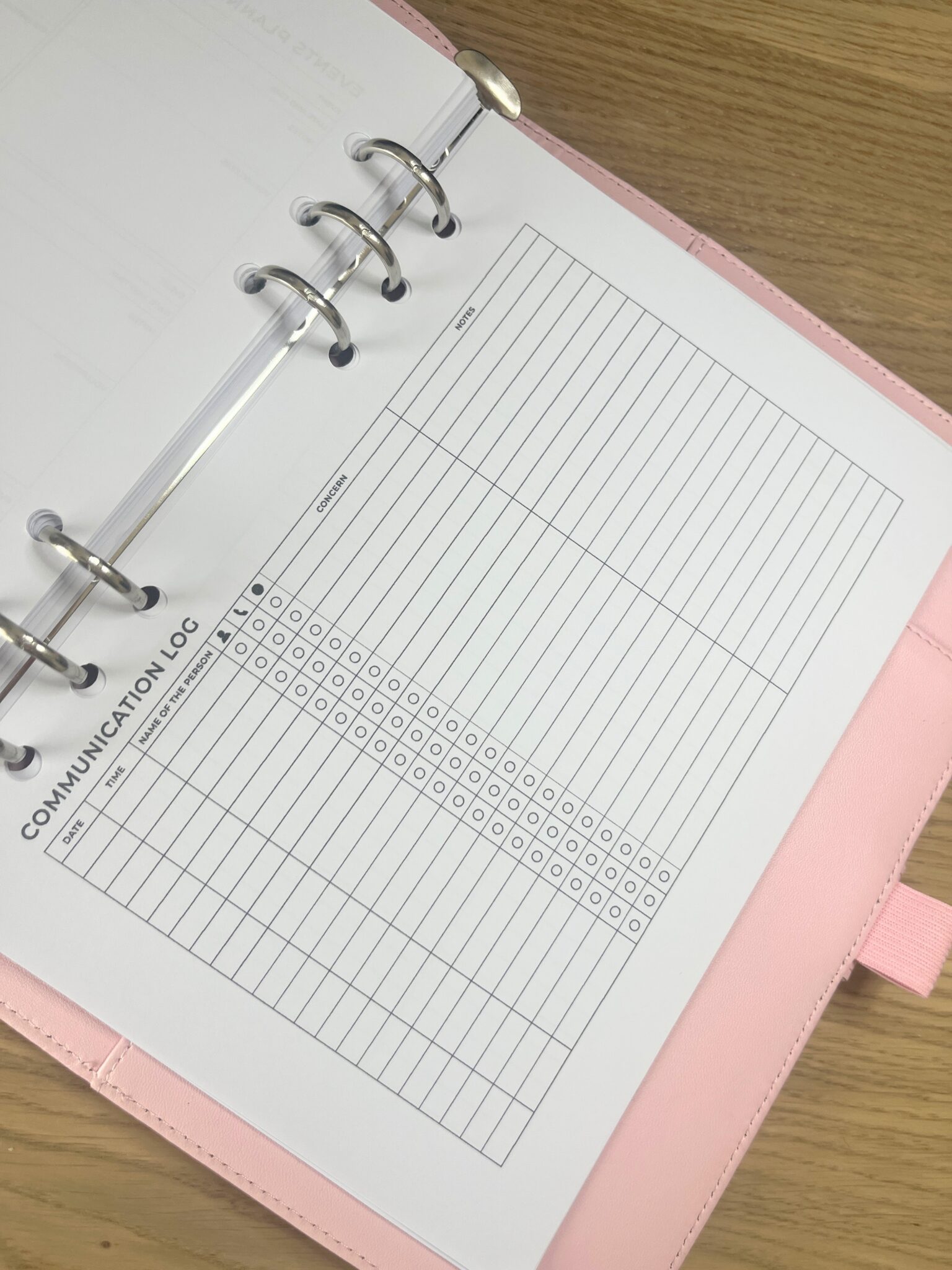 Teacher communication log to record all the incoming and outgoing ...