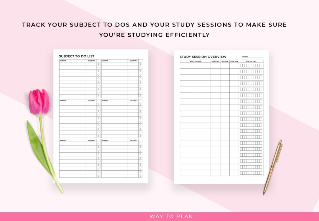 ADHD student planner printable to help focus, organize, and stay on ...