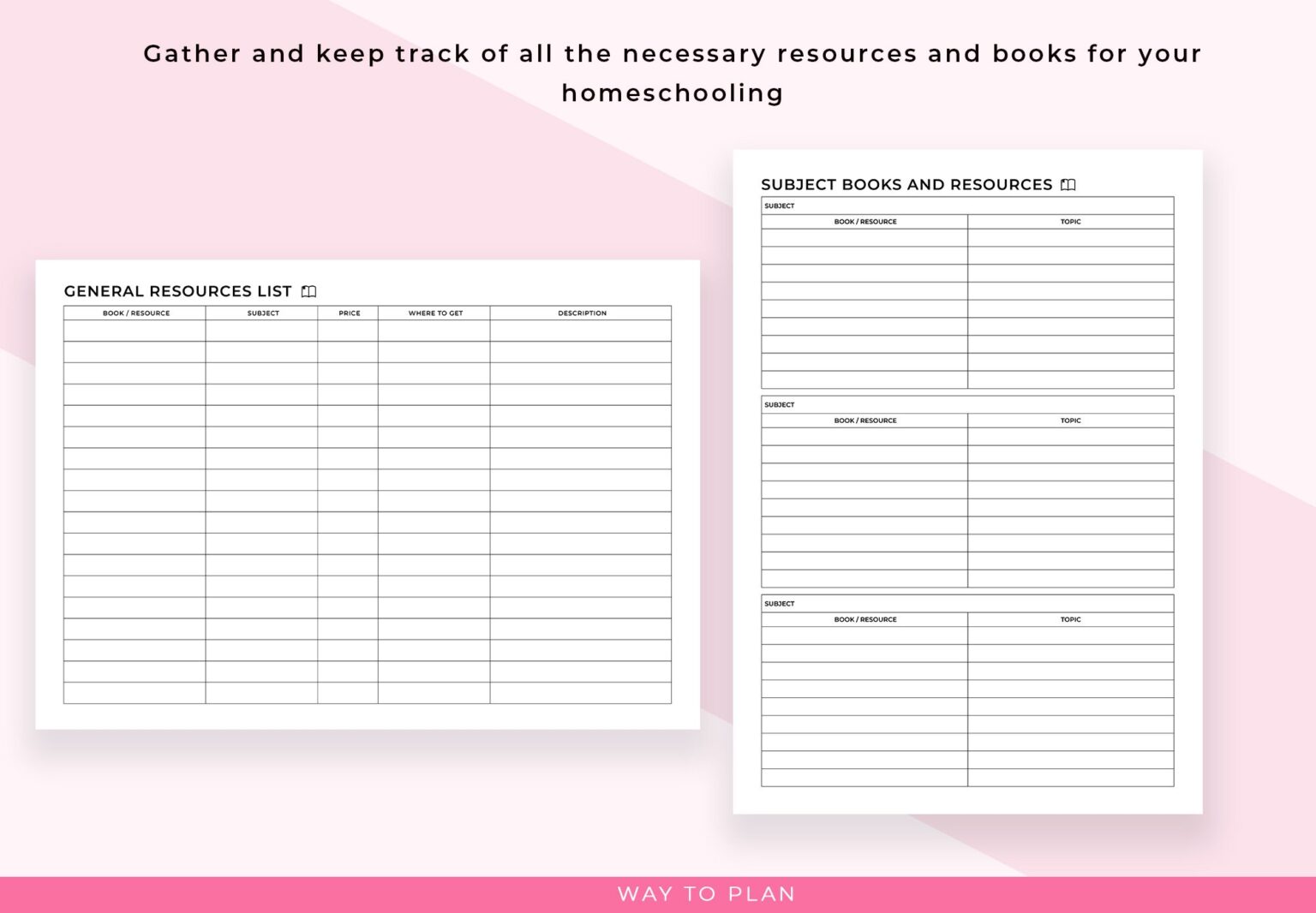 Homeschool Planner Printable 2024-2025 to take charge of your ...