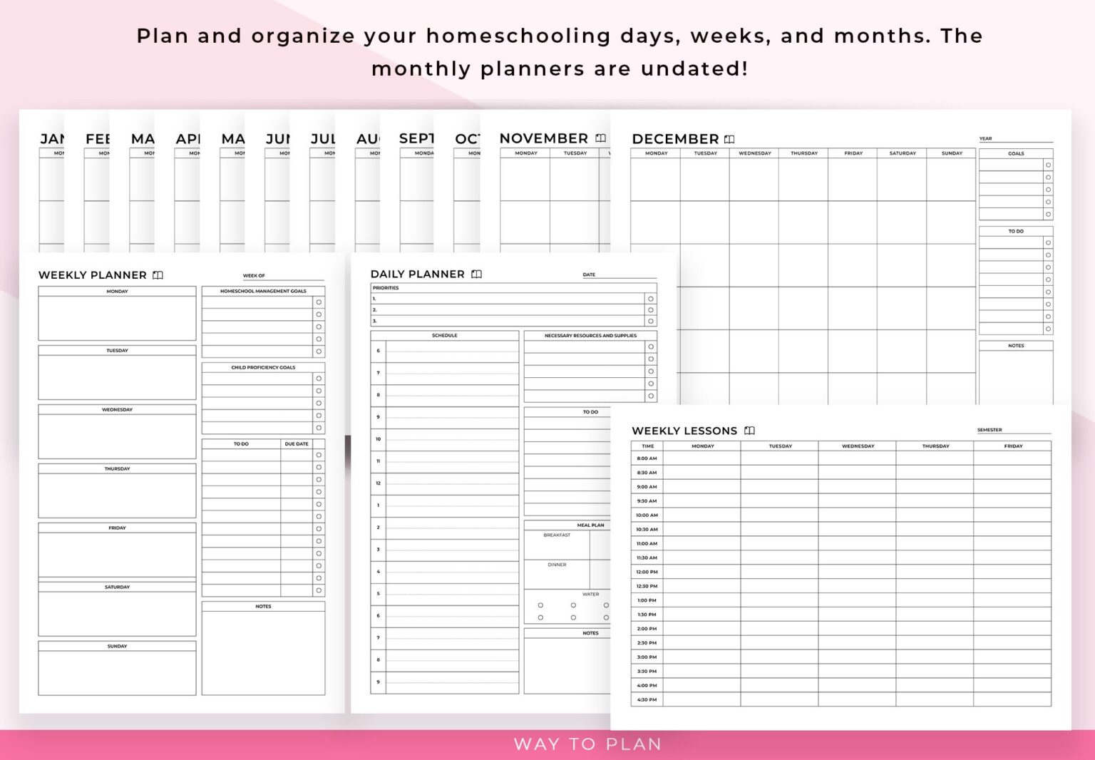 Homeschool Planner Printable 2024-2025 to take charge of your ...