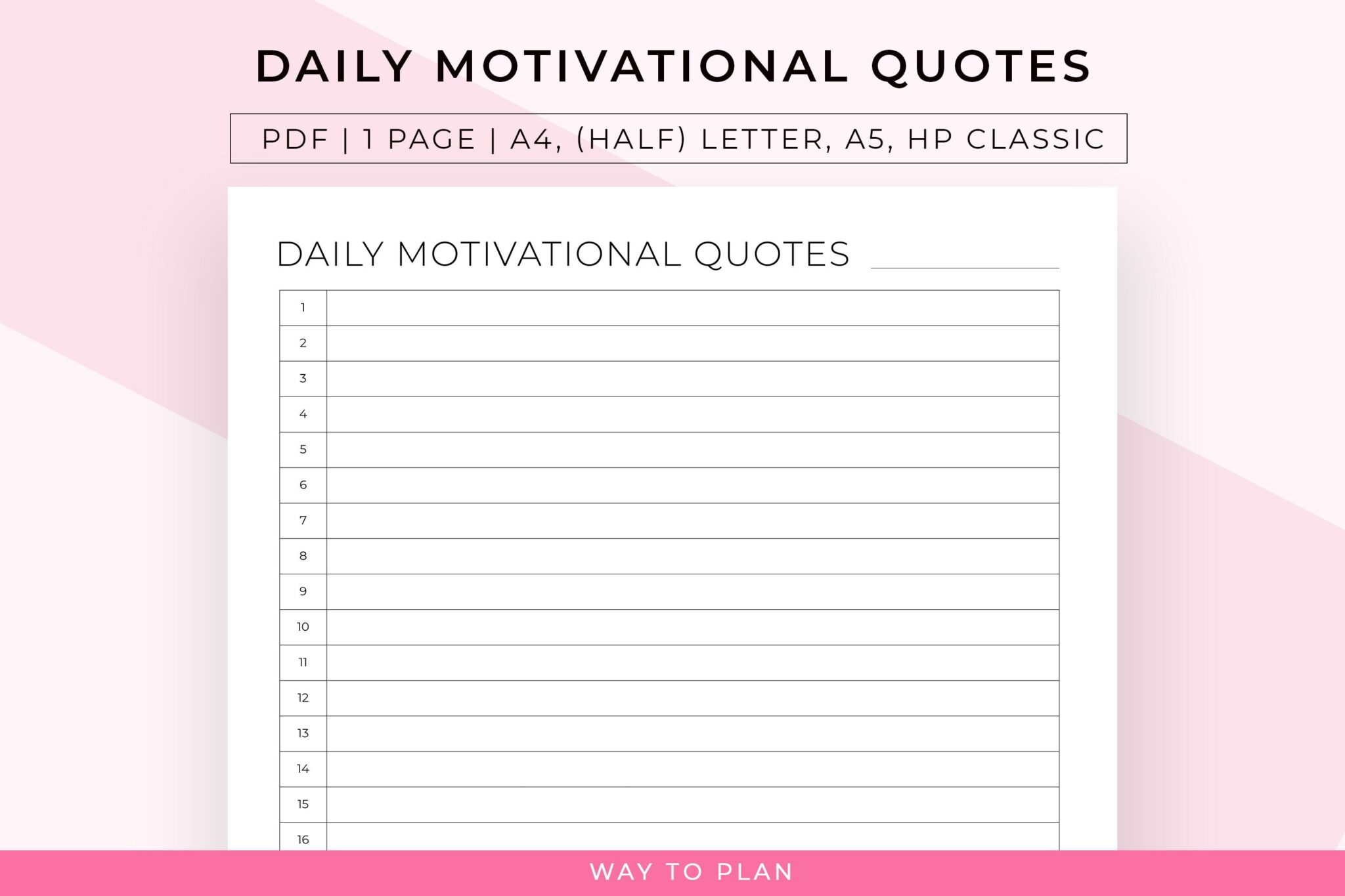 Daily motivational quotes diary to encourage you to stay motivated and ...